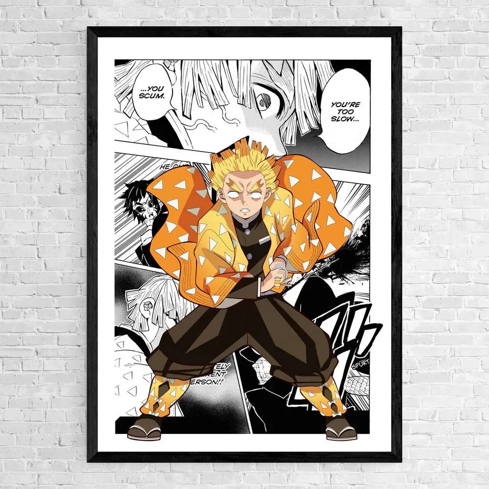 Demon Slayer Zenitsu Poster | Demon Slayer Merch